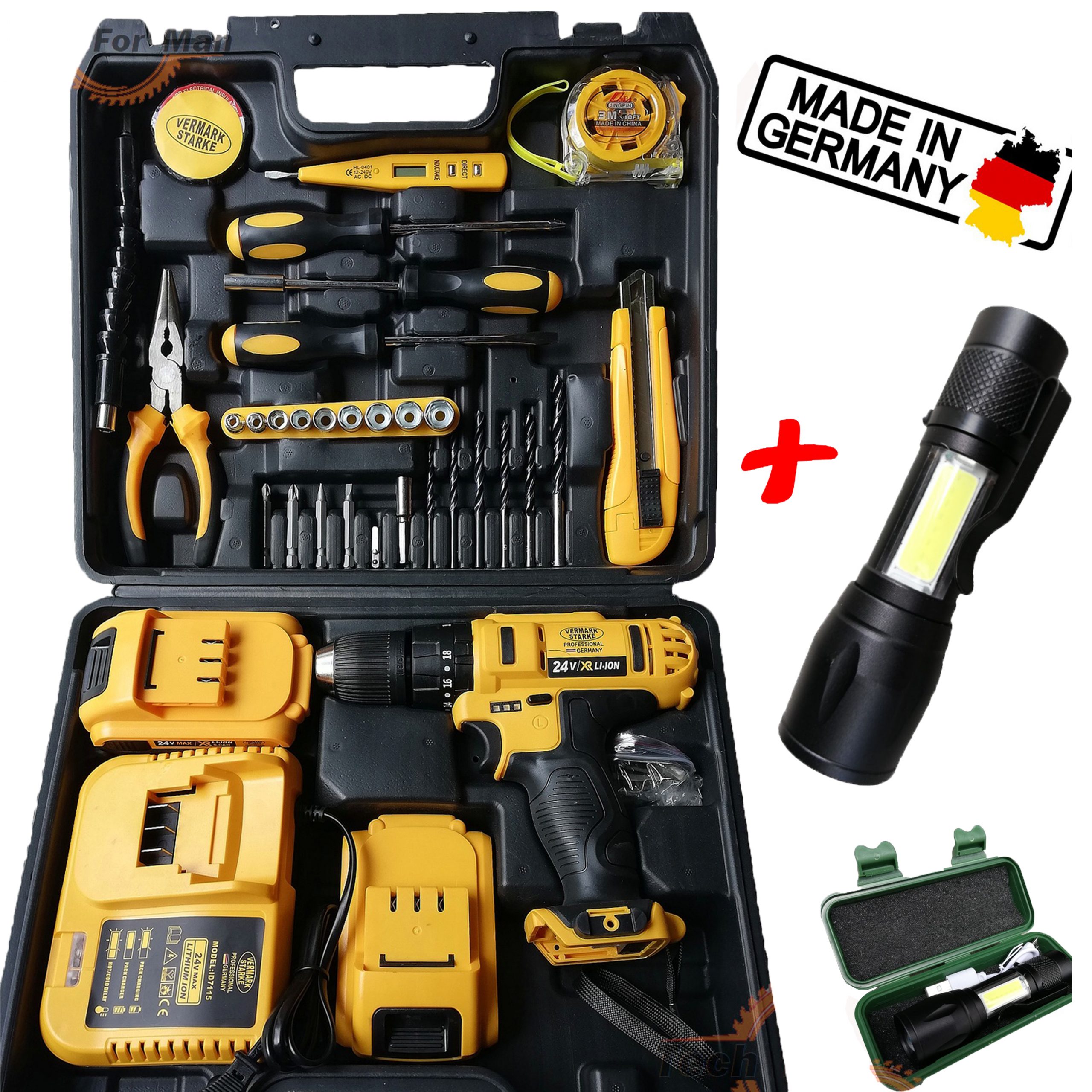 Ударен винтоверт Бормашина VERMARK STARKE 24V немски