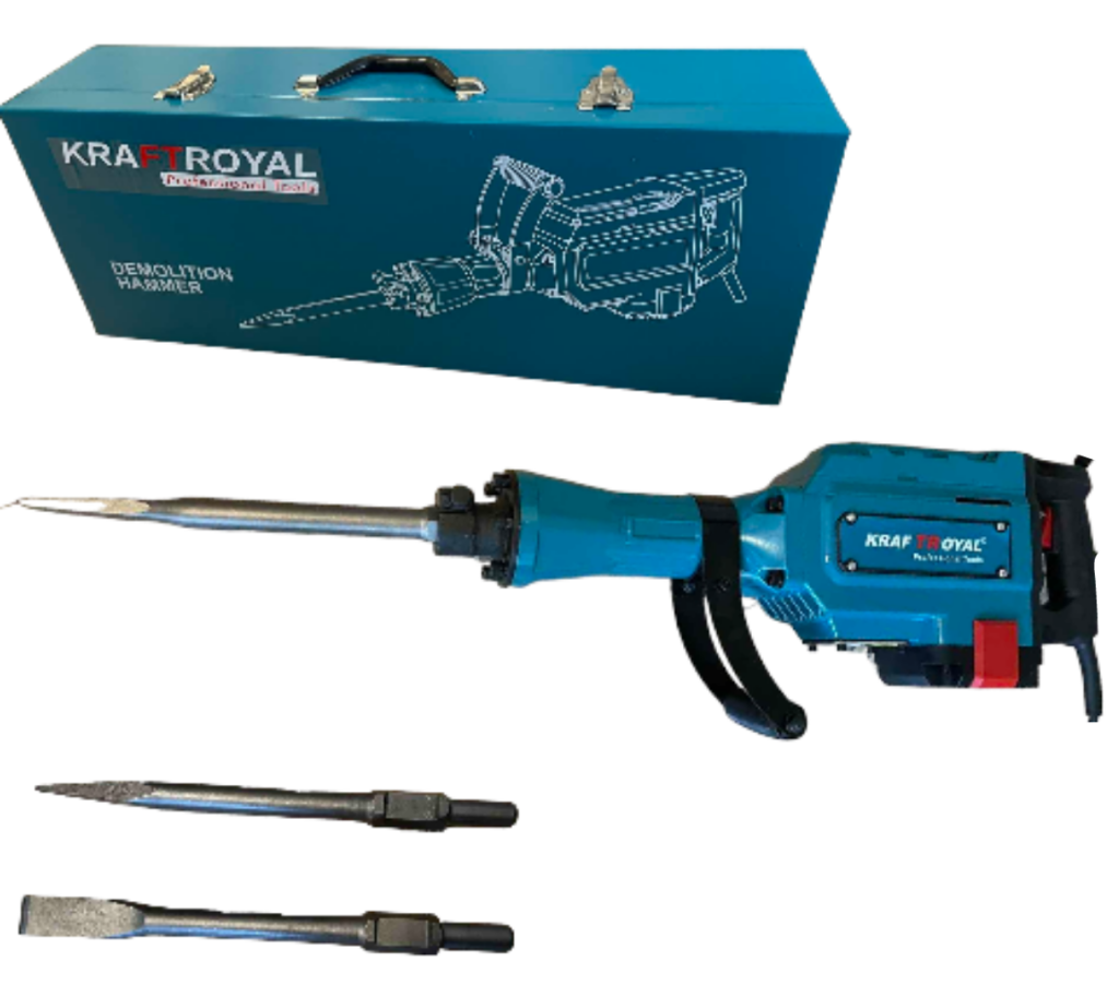 Професионален Къртач KRAFTROYAL 2400W за къртене и пробиване ...