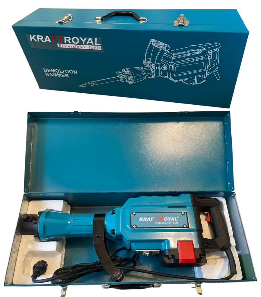 Професионален Къртач KRAFTROYAL 2400W за къртене и пробиване ...